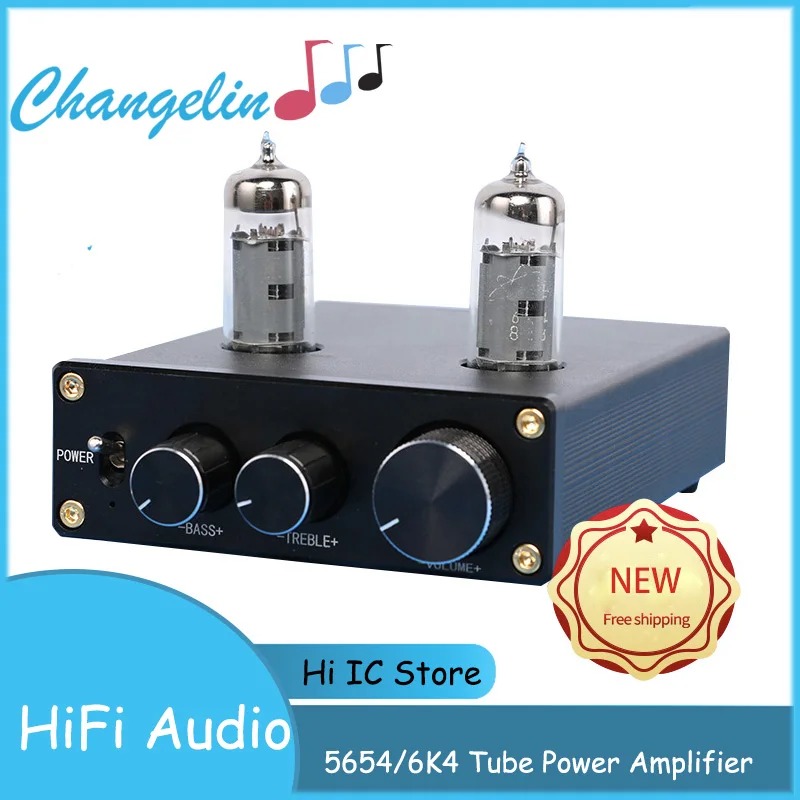 5654/6 k4 Vakuumröhren verstärker Vorverstärker HiFi Dual Channel Lautstärke regler Ton ...