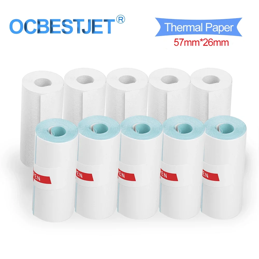 Thermal Paper Label Sticker Paper 57mmx25mm For X5 Portable Mini ...