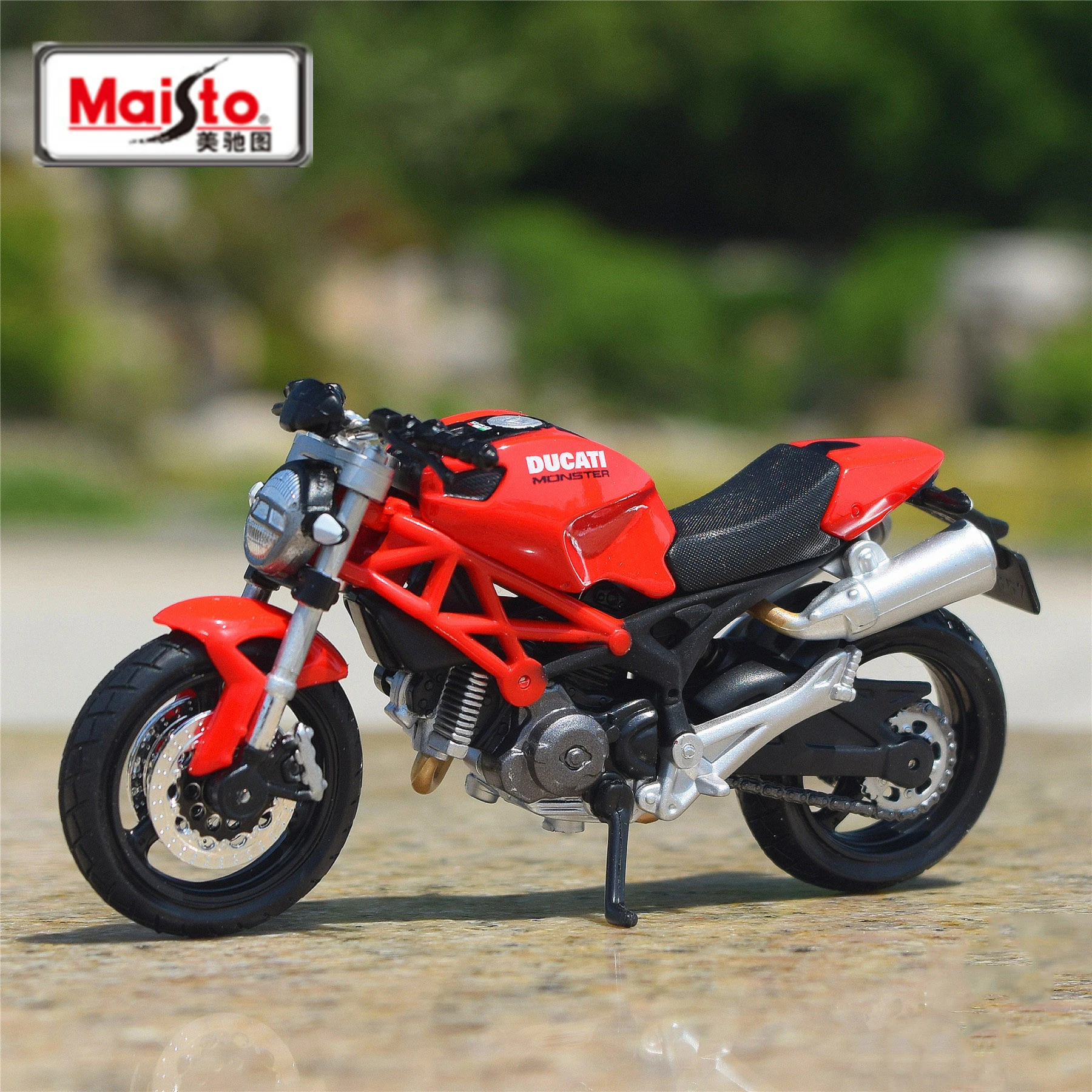 Maisto 1:18 Ducati Monster 696 Alloy Racing Motorcycle Model Simulation ...