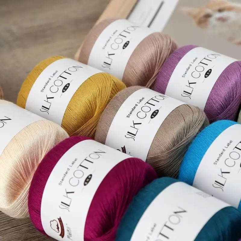 No-6-lace-thread-silk-cotton-thread-hand-knitted-doll-material-package ...