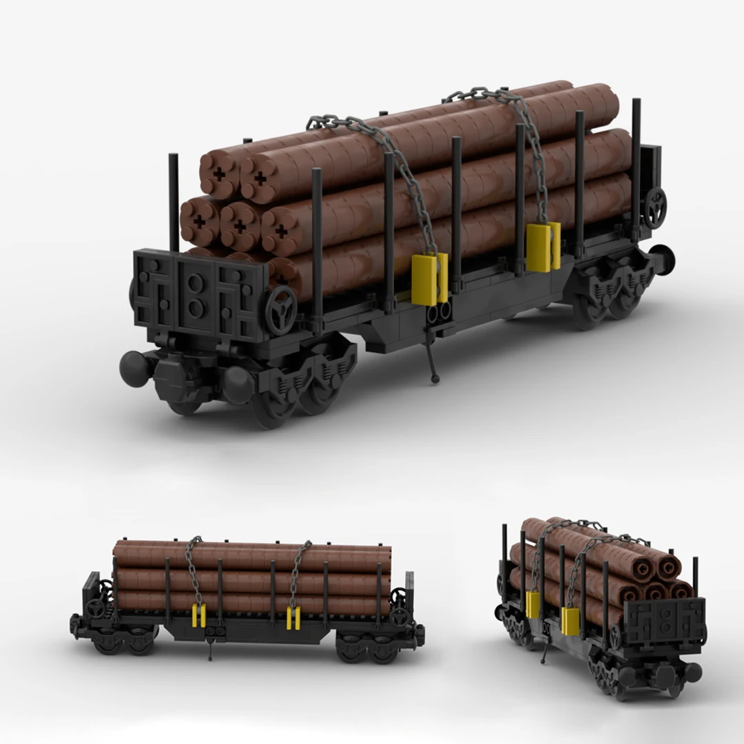 MOC-Building-blocks-Train-car-Railway-Container-heavy-duty-freight ...