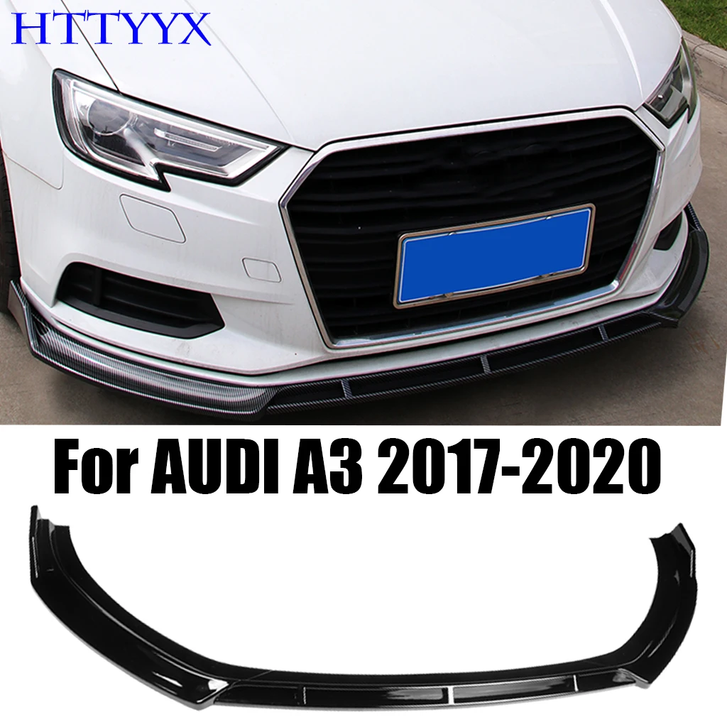 Car-Front-Bumper-Splitter-Lip-Diffuser-Body-Kit-Spoiler-Guard-For-Audi ...