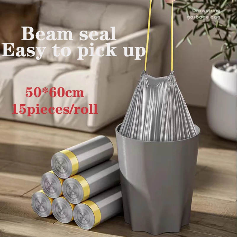 15L-20L-25L-Trash-Bags-Thicken-Drawstring-Garbage-Bags-Household-Trash ...