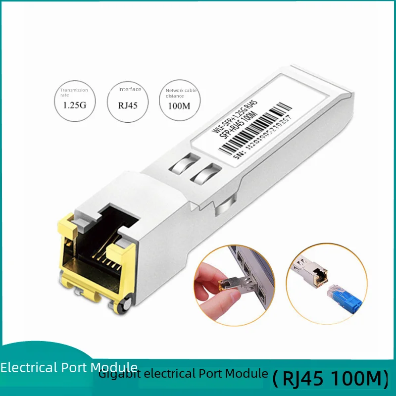 100-1000m-Sfp-Module-Rj45-Switch-Connector-1-25grj45-100m-Thousand ...