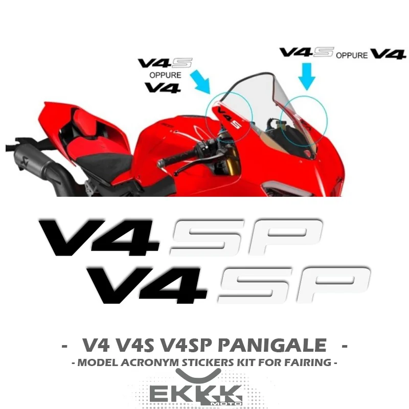 For DUCATI Panigale V4 V4S V4SP 110*18 Mm Head Shell Decal Sticker ...