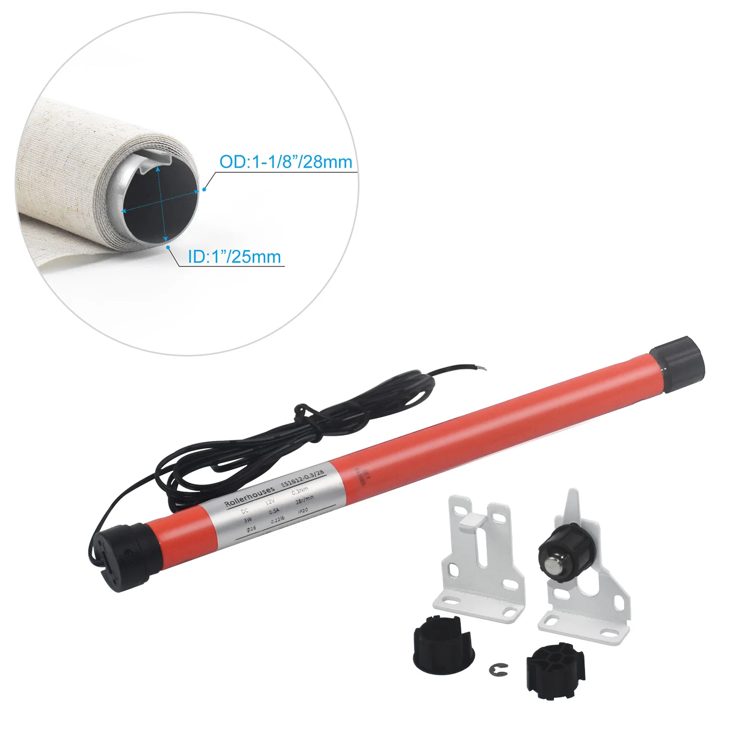 Rollerhouses-DC12V-ES1612-2-Wires-Switch-Controlled-Electric-Roller ...