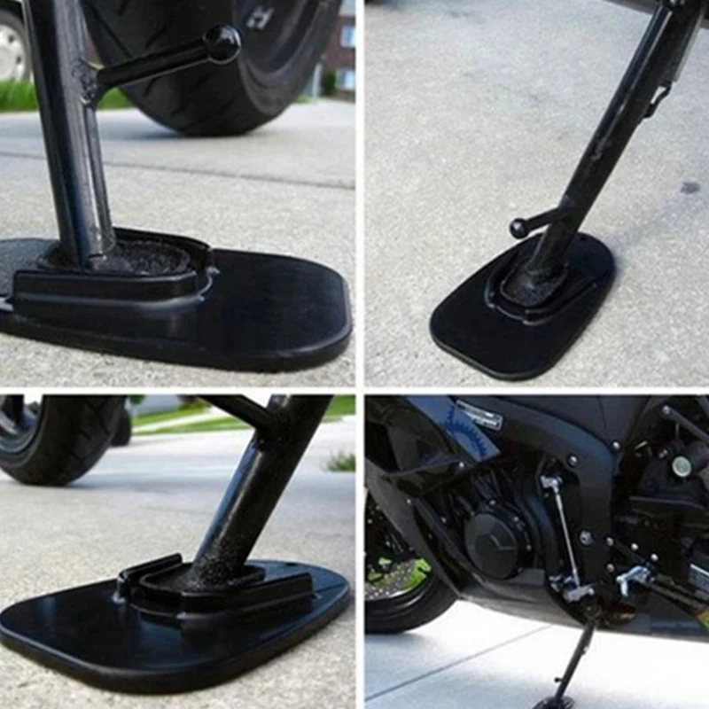 Universal-Motorcycle-Bike-Plastic-Kickstand-Pad-Plate-Base-Bike-Side ...