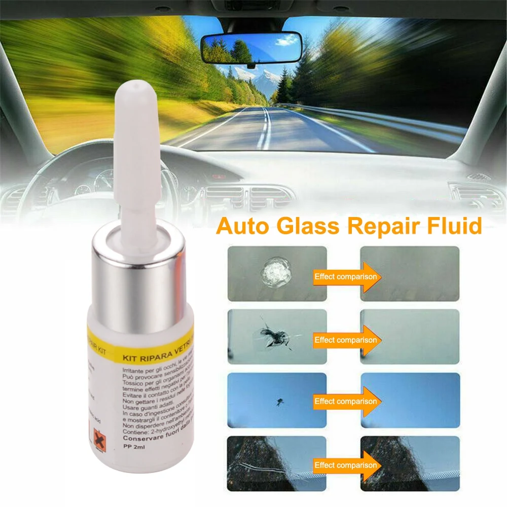 DIY Car Windshield Repair Kit Tools Auto Crack Restore Traceless Curing ...