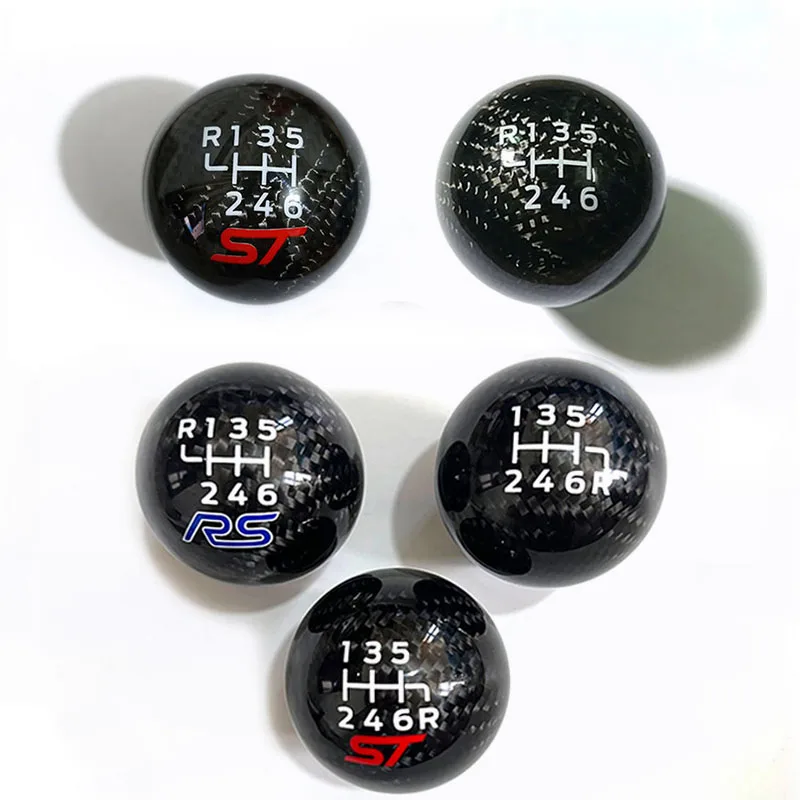 New-6-Speed-Racing-ST-Real-Carbon-Fiber-Gear-Shift-Knob-For-Ford-Focus ...