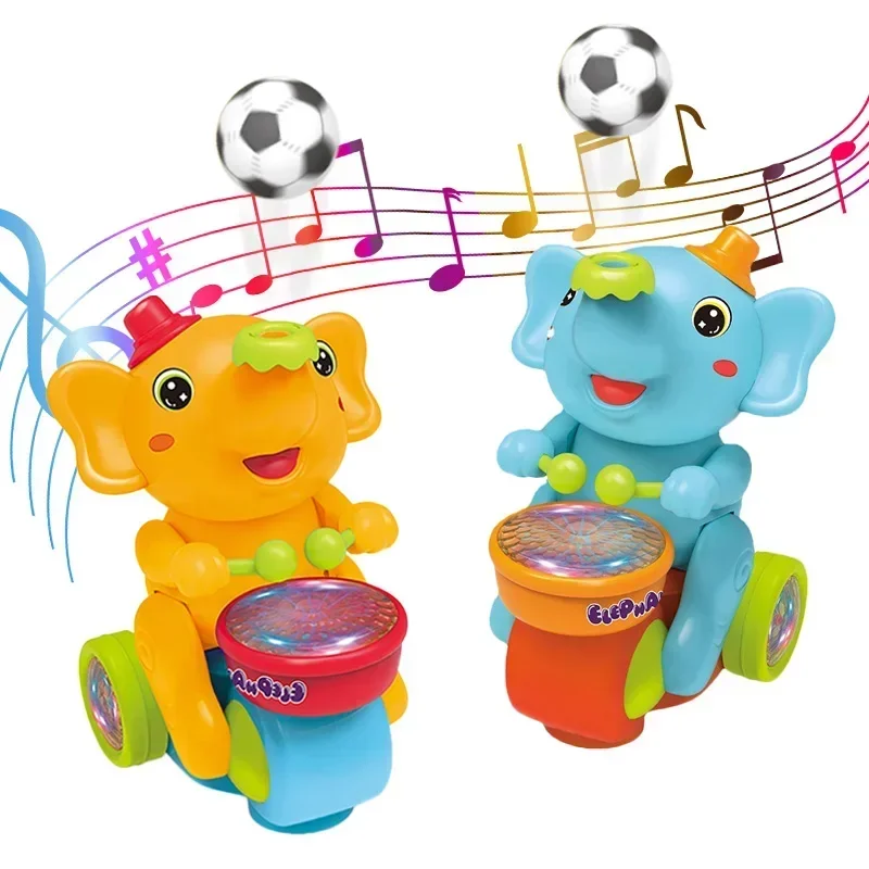 Musical-Elephant-Toy-Baby-Animal-Musical-Toy-Plays-Songs-Lights-Up-Soft ...