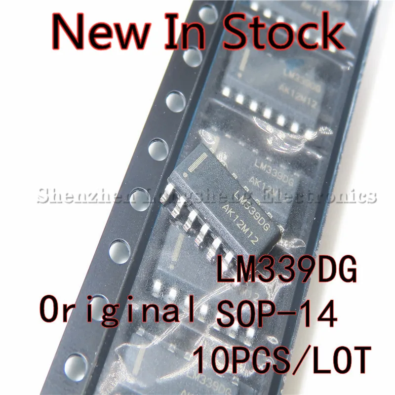 10PCS/LOT LM339DG LM339DR2G LM339 SOP-14 Voltage comparator chip New In ...