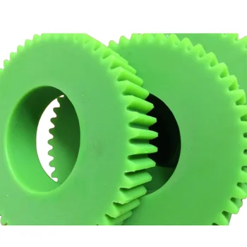 Oleosa Nylon Gear 2 Módulo, 50 Dente, 50 T Diâmetro do Furo, Verde, 2 m
