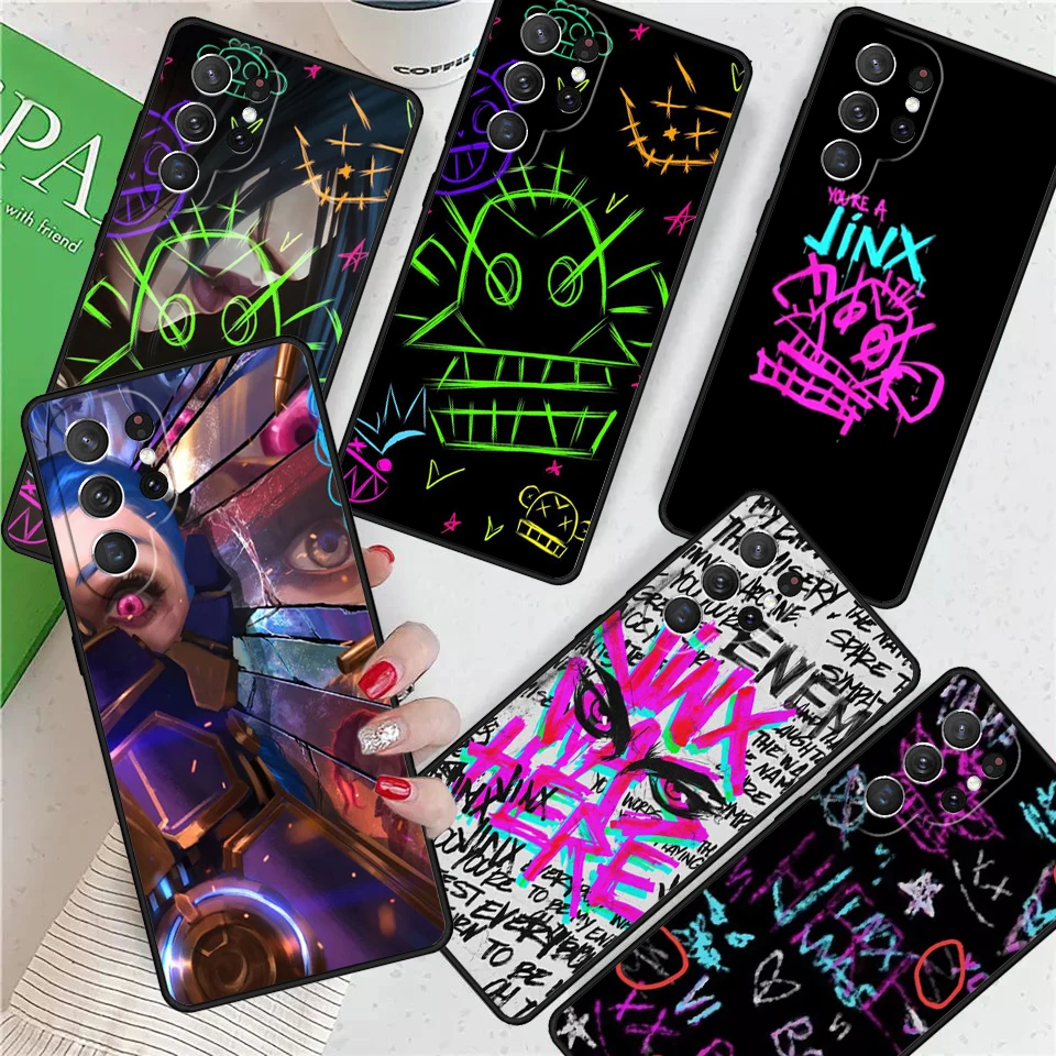 Jinx-Arcane-For-Samsung-Galaxy-S24-Ultra-S21-S22-S8-S9-S10E-Note-10-20 ...