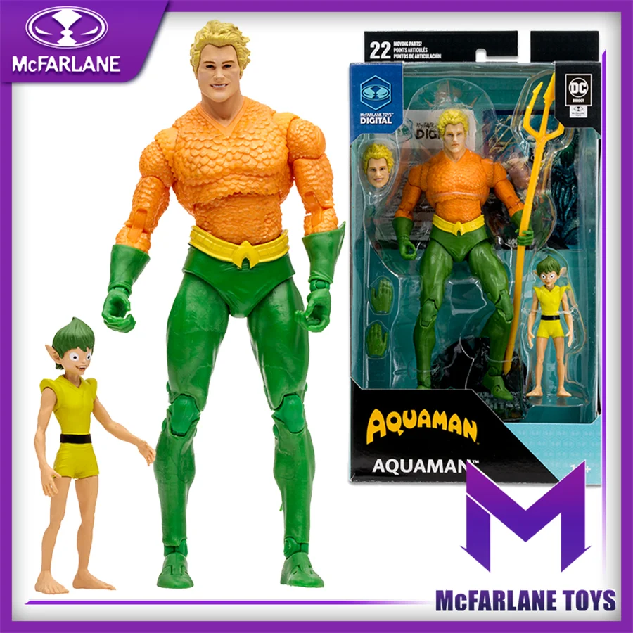 Figura-de-a-o-Aquaman-DC-cl-ssico-com-brinquedos-McFarlane-colecion-vel ...