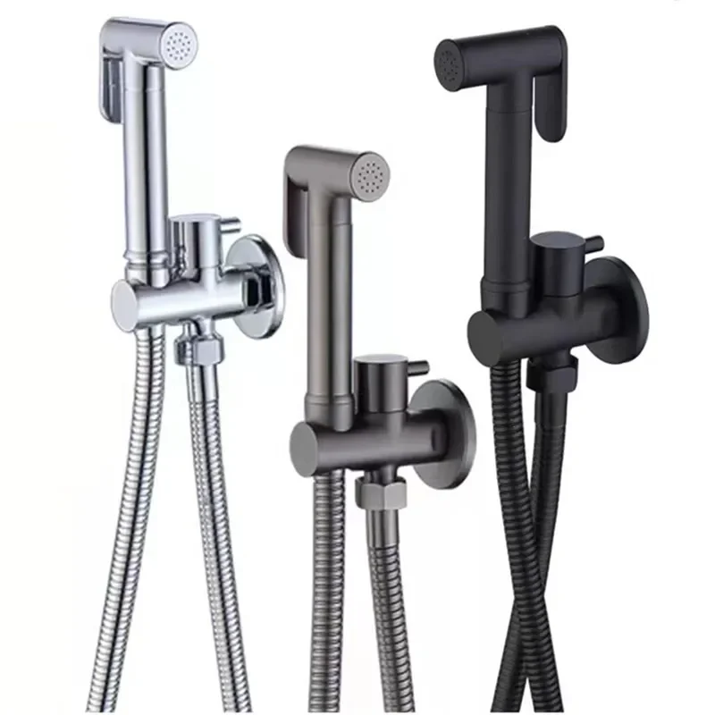 【HOT】 Toilet Shower Bidet Spray Faucet Sets Wall Mounted Chrome/Black ...