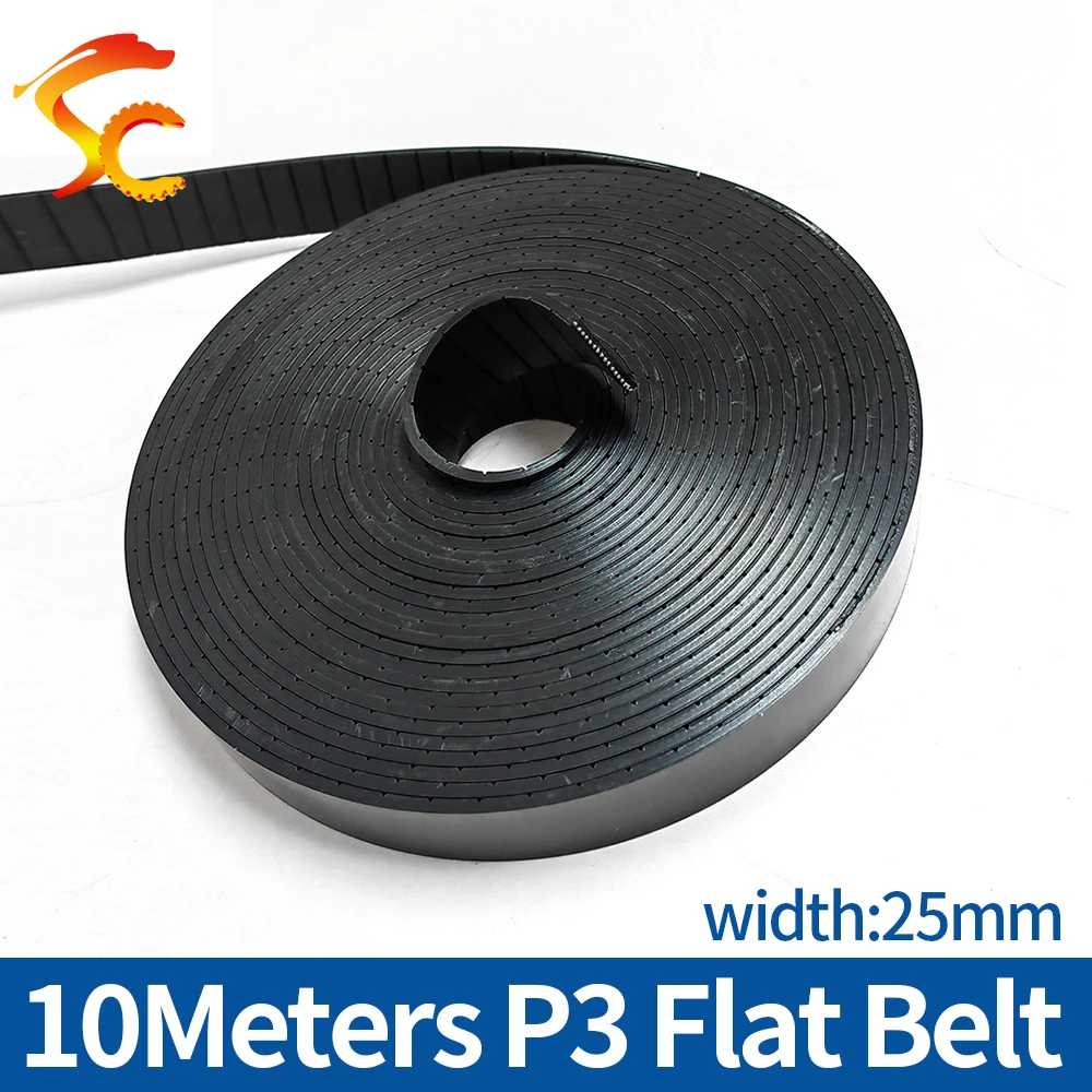 Free-shipping-P3-Flat-Belt-Width-25mm-Thickness-3mm-color-black ...