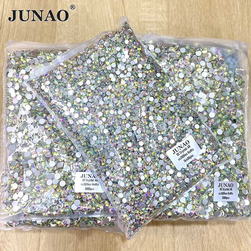 Glass Flatback Rhinestones Bulk | Rhinestones Ab Glass Wholesale ...
