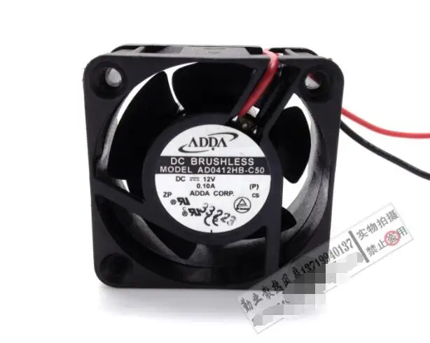 ADDA AD0412HB-C50 DC 12V 0.10A 40x40x20mm 2-Wire Server Cooling Fan ...