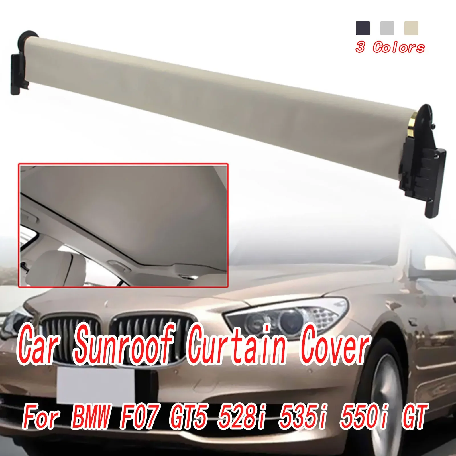 Car Sunroof Curtain Panoramic Sunroof Sunshade Curtain for BMW F07 GT5 ...