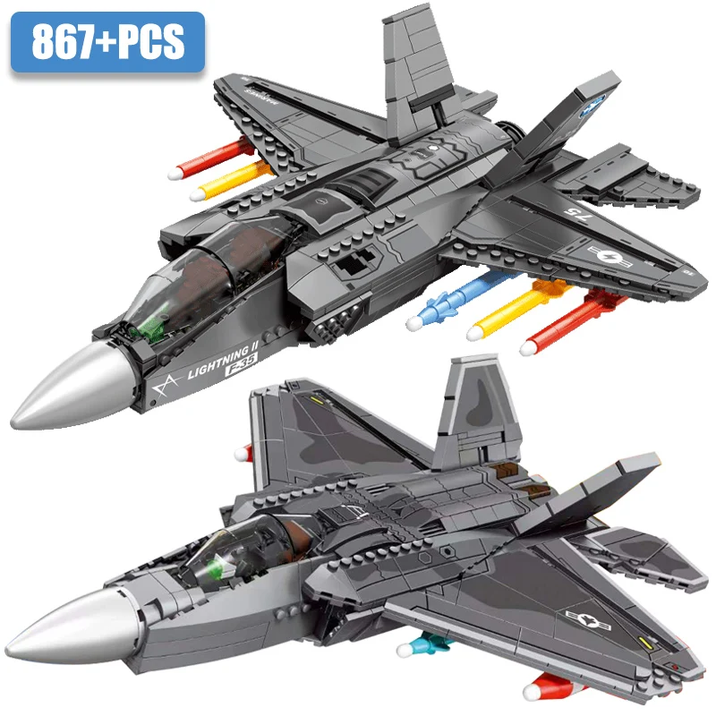 Blocks Military Air Force | Building Blocks Aircraft | Aircraft ...