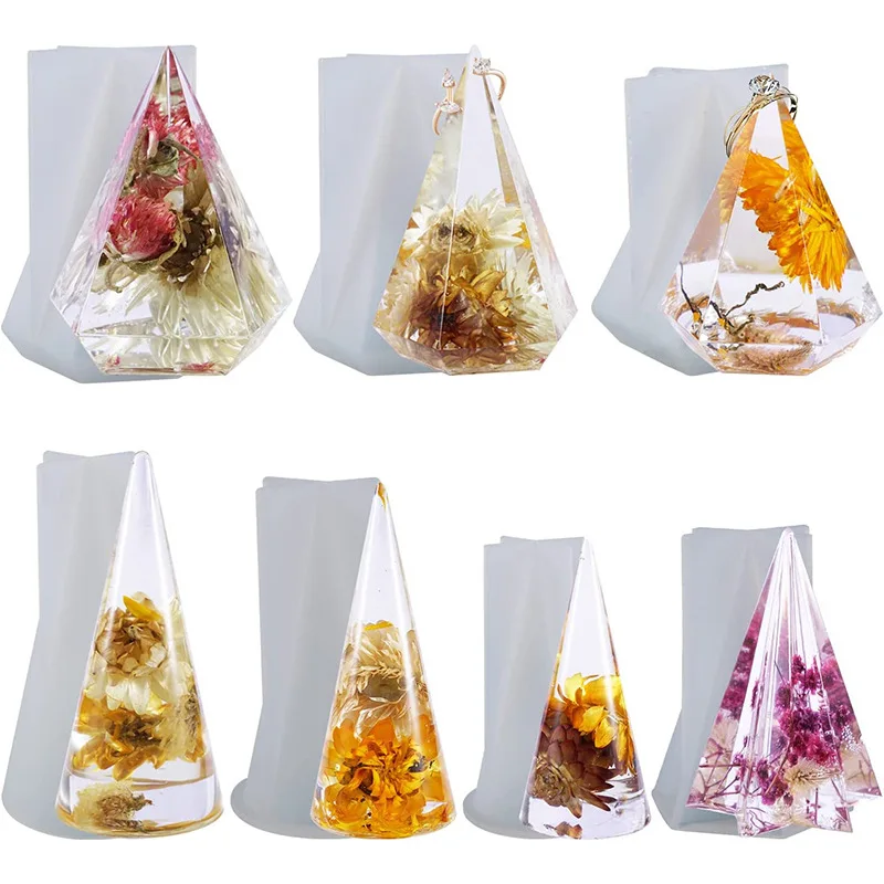 Cone-Ring-Holder-Silicone-Molds-for-Epoxy-Resin-Jewelry-Display-Storage ...