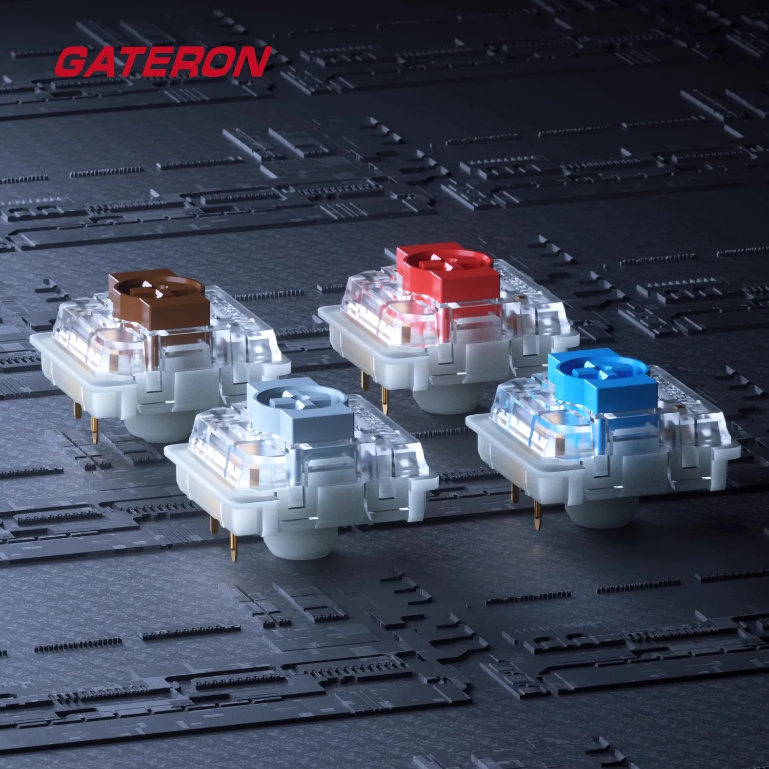 Gateron-Low-Profile-Switch-Mechanical-Keyboard-3Pin-Clicky-Tactile ...
