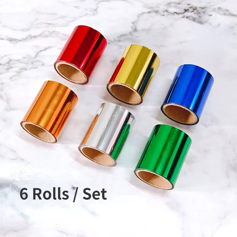 Basic-6-Colors-Hot-Foil-Stamping-Paper-Heat-Transfer-Paper-Hand-held ...