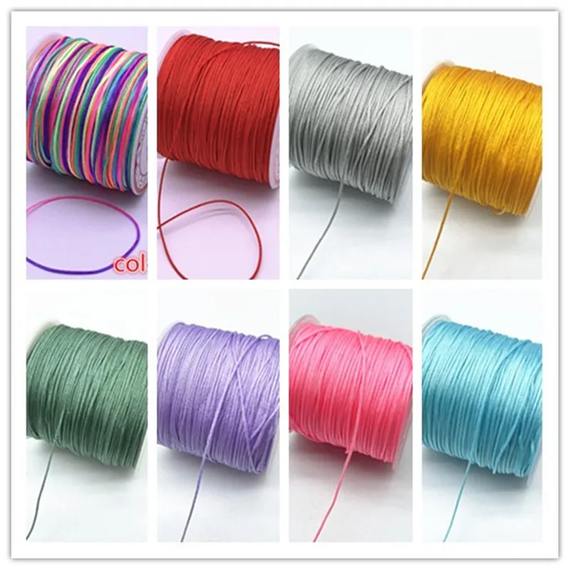 10meters 0.8mm 1.0mm Nylon Cord Thread Chinese Knot Macrame Cord ...