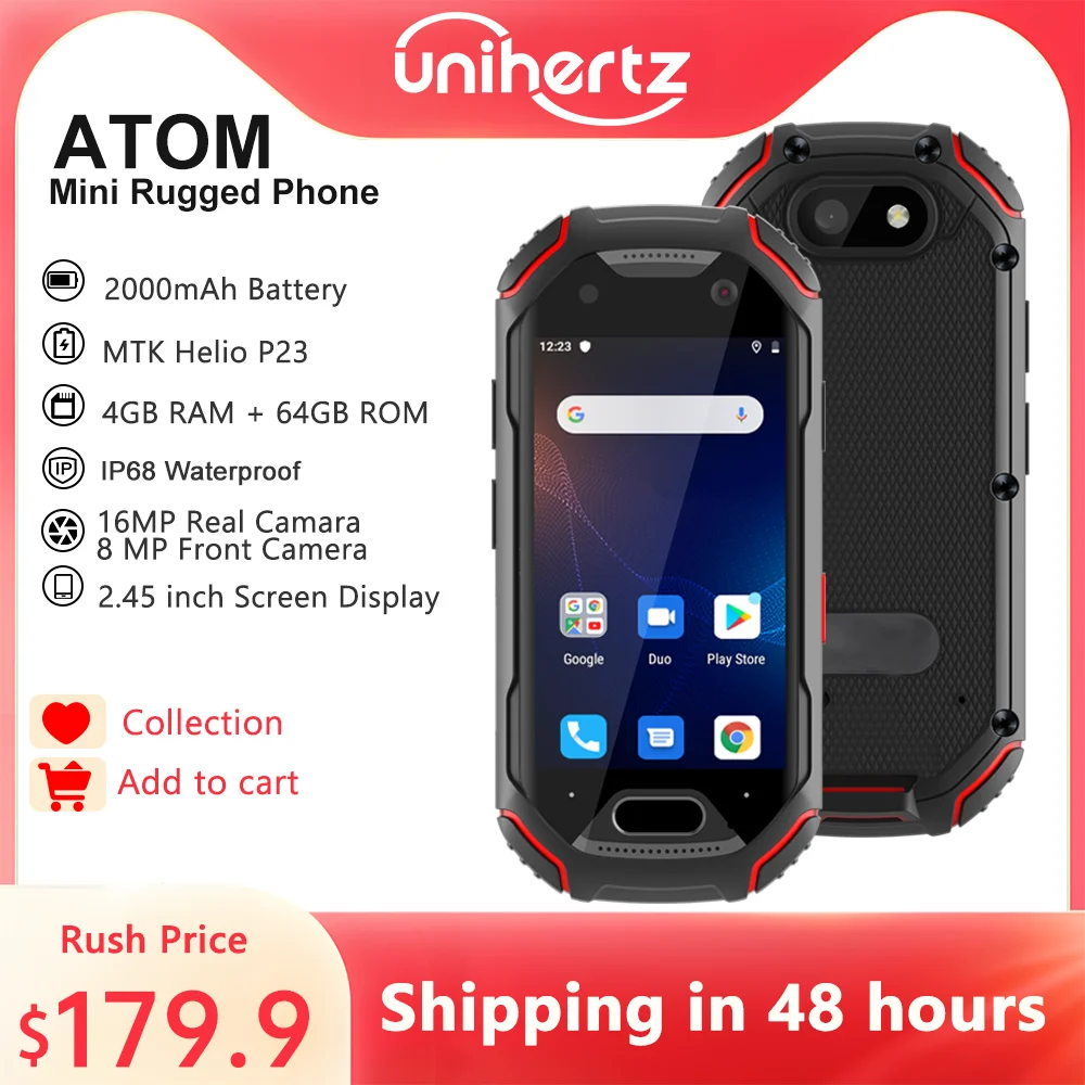 In Stock Unihertz ATOM World's Mini Rugged Smartphone 4GB 64GB Android ...