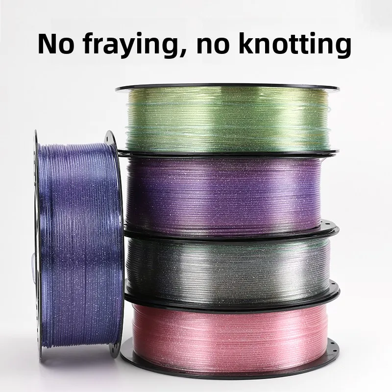 3D printer PLA filament crystal yellow green blue green pink pink ...