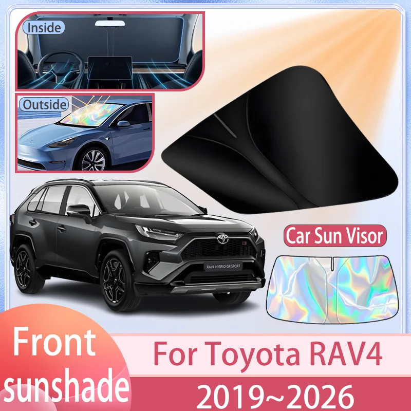 Car Front Windshield Sunshade For Toyota RAV4 2019~2026 2025 2024 2023 ...
