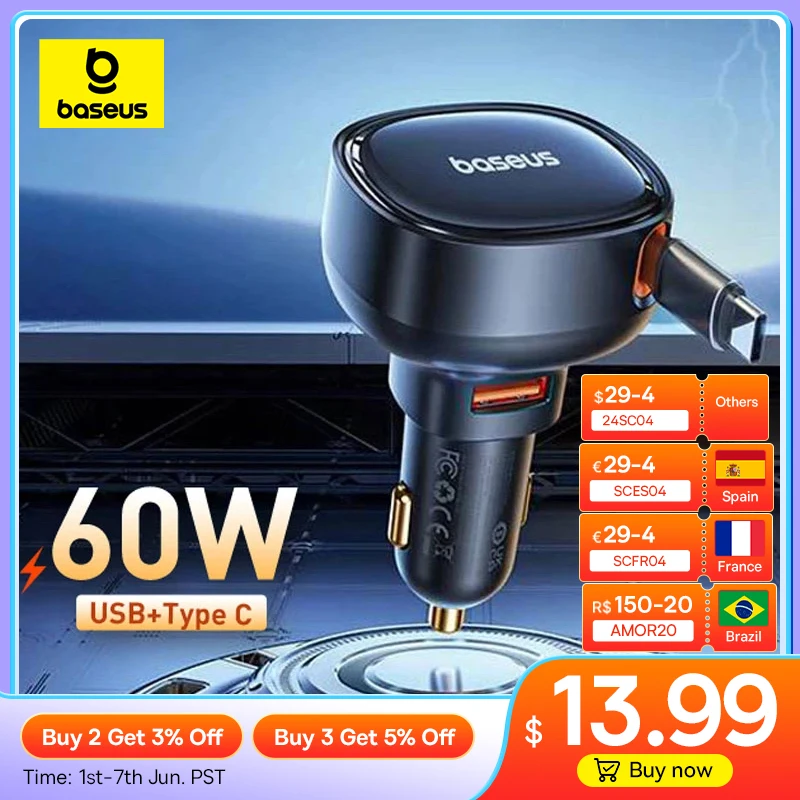 Baseus-Car-Charger-2-in-1-30W-25W-For-MacBook-Samsung-Xiaomi-Cable-for ...