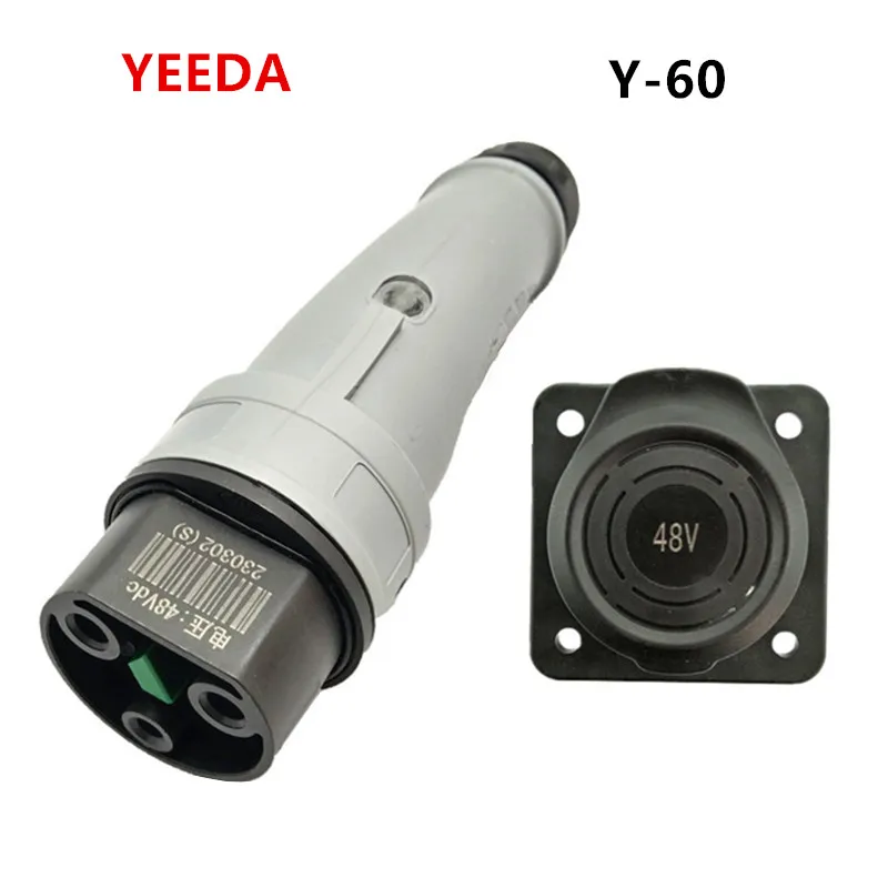 48V-Powerwise-Charger-Handle-Plug-For-YEEDA-Y-60-Universal-LvTong-Excar ...