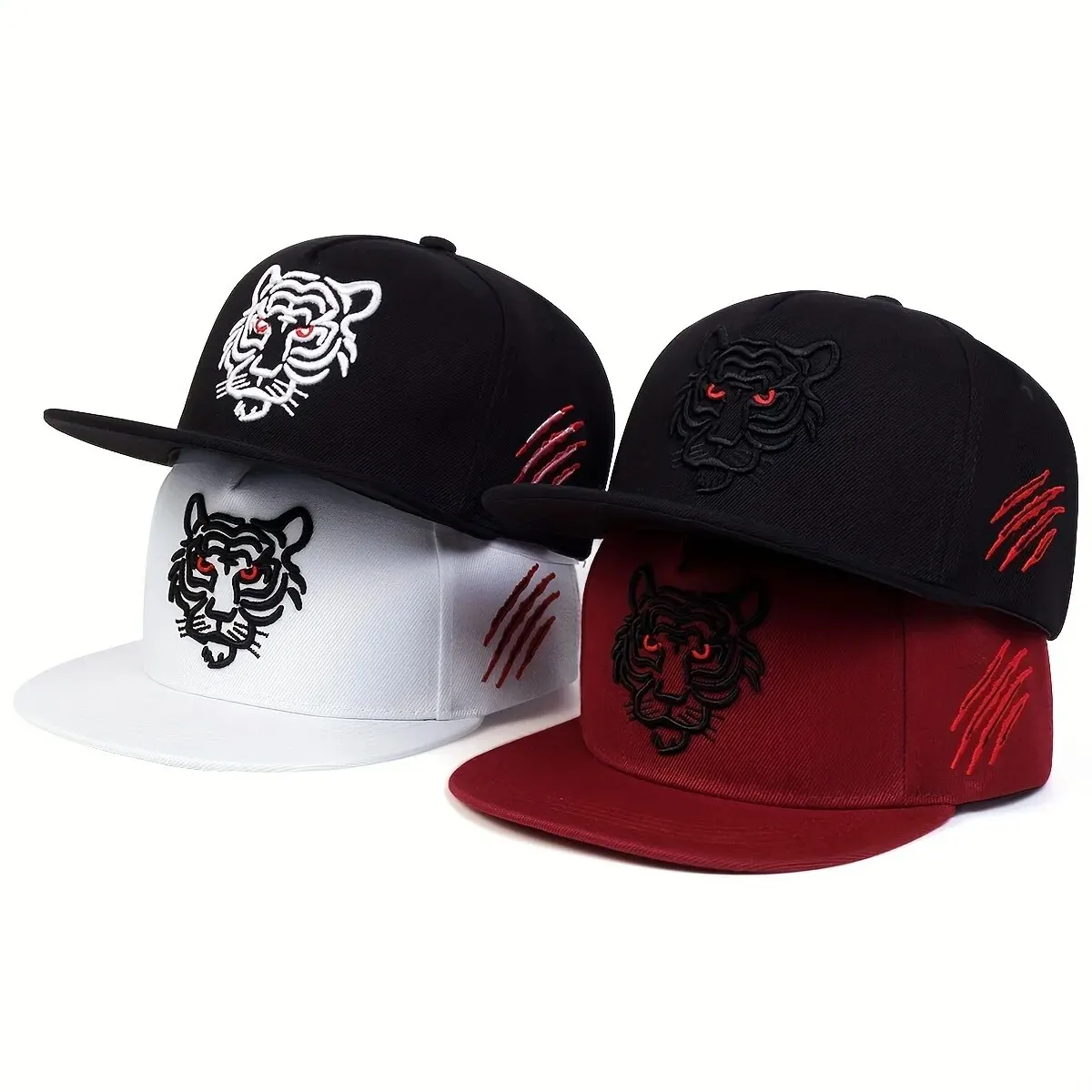 Unisex-Tiger-Embroidered-Hip-hop-Hats-Outdoor-Adjustable-Casual ...