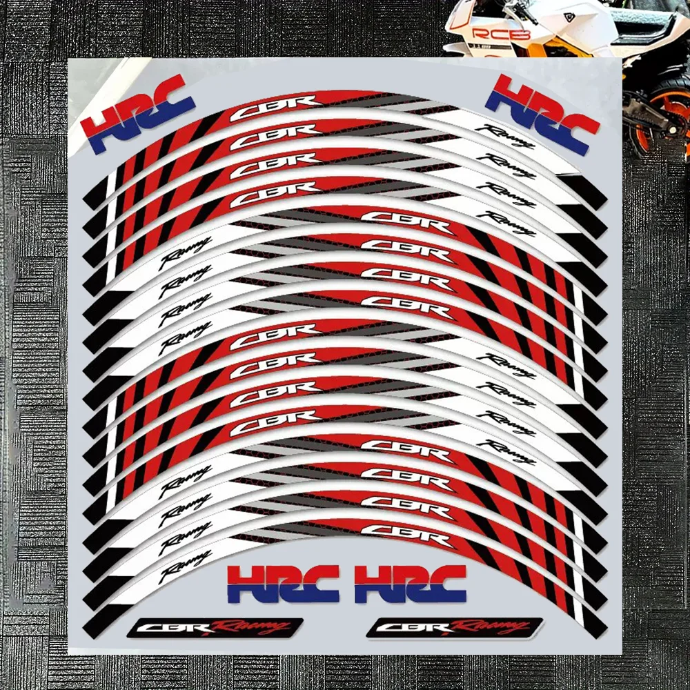 For Honda CBR Wheel Sticker Motorcycle Accessories RR F4i CBR650R ...