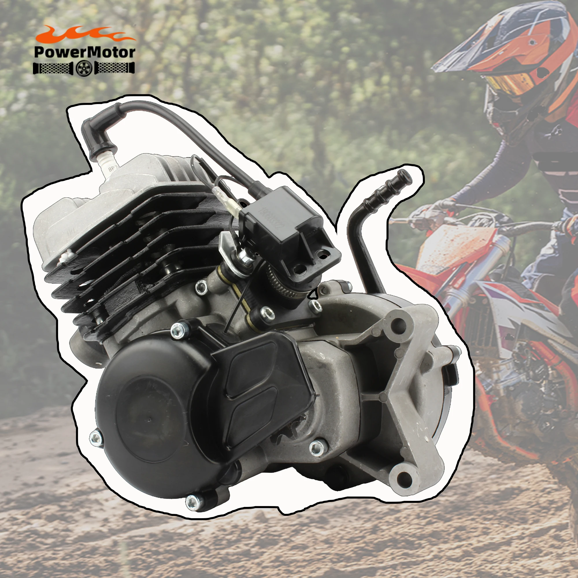 For KTM 50 SX Motocross Engine Air Cooled Motor With Start Lever 47cc ...