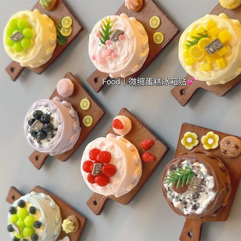 Cute-Delicacy-Cake-Fridge-Magnets-Refrigerator-3D-Magnets-Magnetic ...