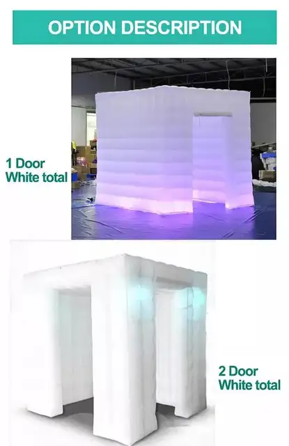 Hot Sale LED Inflatable Photo Booth Enclosure with Blower Photo Booth ...