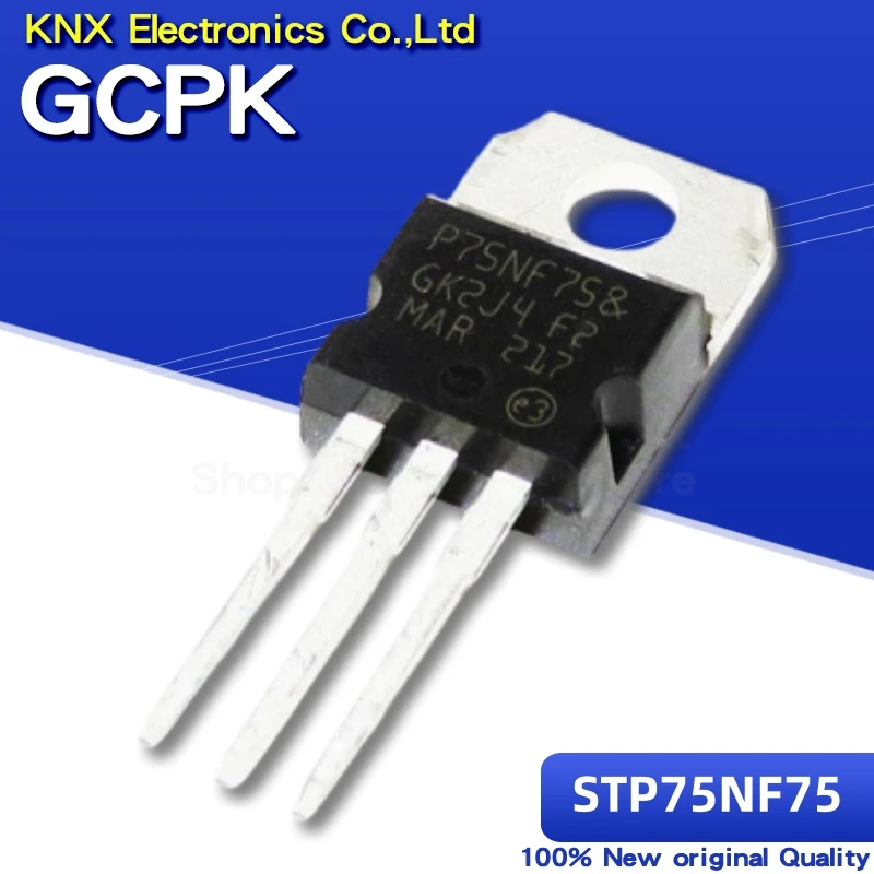 5 piezas P75NF758 TO-220 STP75NF758 TO220 300W 75V 75A 75NF75 ...