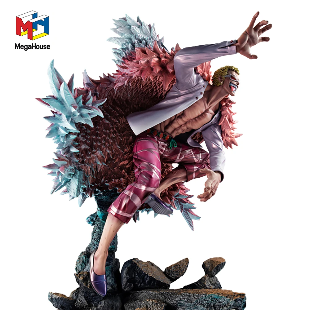 Megahouse Figura de Ação Doflamingo, One Piece Retrato de Piratas ...
