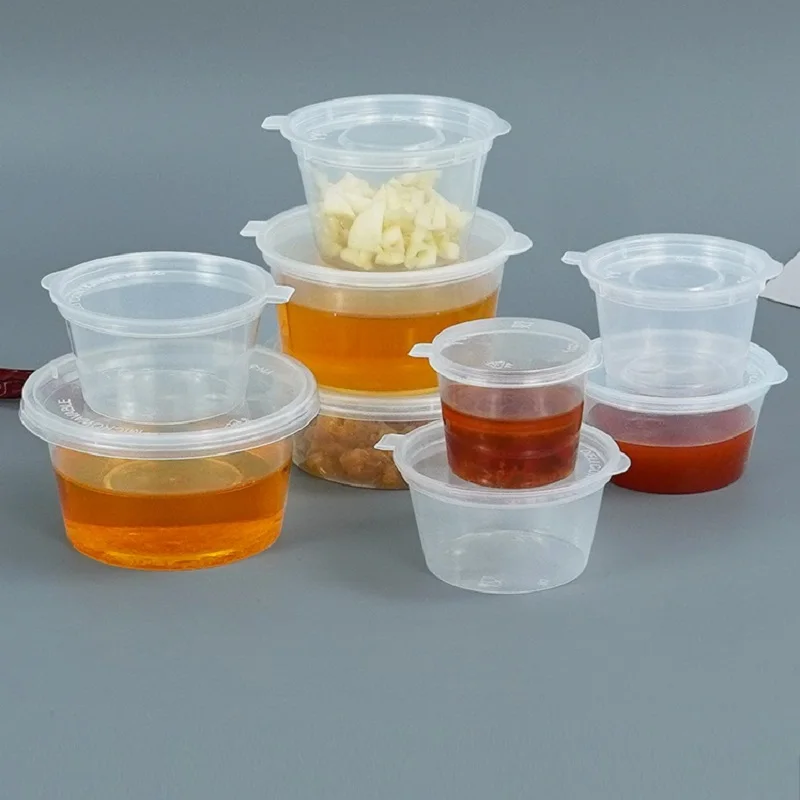 100pcs/lot-3.8cm*3cm*3.2cm 25ml 1oz Food Grade Pp Seasoning Cup ...
