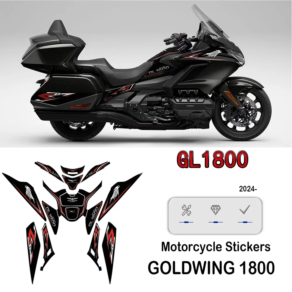 For-Honda-Goldwing-GL1800-Stickers-Decals-GL-1800-Gold-Wing-Decorative ...