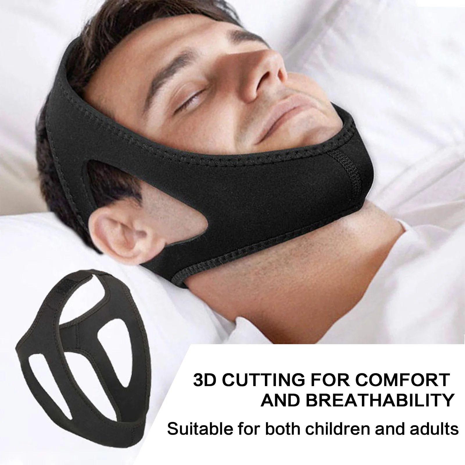 Anti-Snoring-Headband-Chin-Strap-Belt-Stop-Snoring-Sleep-Apnea-Sleeping ...