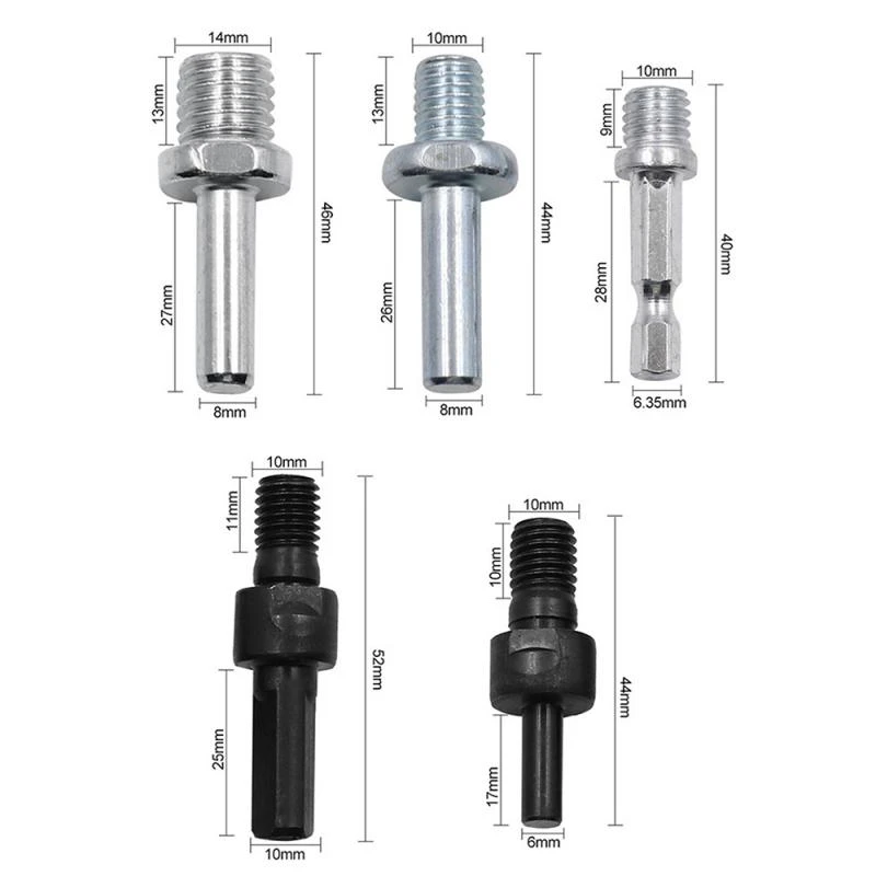 10/14mm 1/4 Hexagon Connecting Rod Adapter Drill Chuck M10 M14 ...