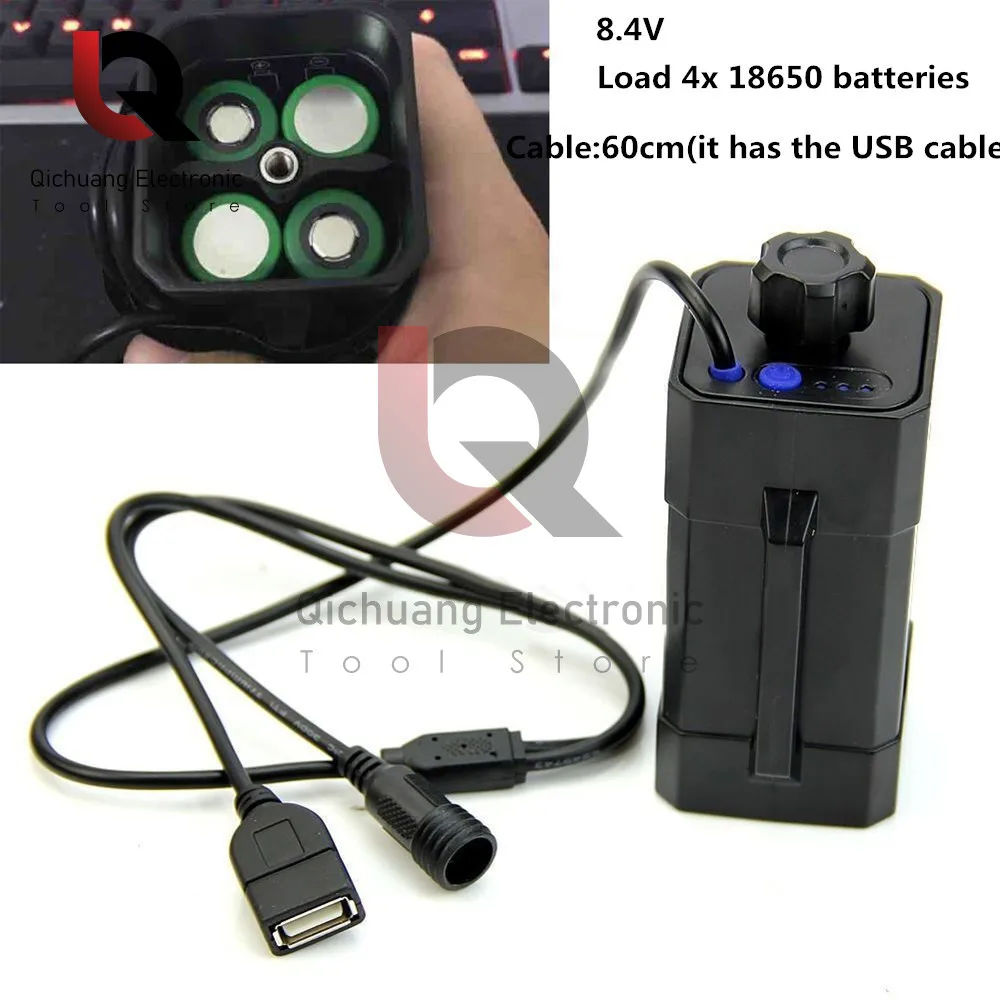 Waterproof-4x18650-Battery-Case-18650-Battery-Pack-Charger-5V-USB-8-4V ...