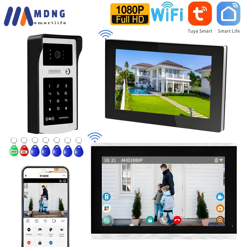 10-Inch-Tuya-Smart-Wifi-Video-APartment-Intercom-System-1080P-Wireless ...