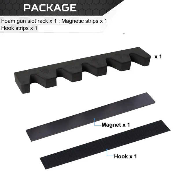 Foam Gun Rack Hunting Gun Safe Accessory for Gun Storage Rifles and ...