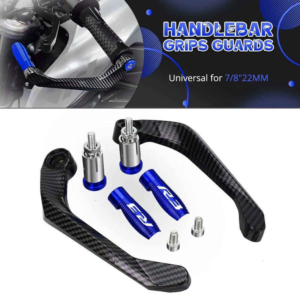 YZFR3-Motorcycle-Handlebar-Grip-Hands-Guard-Brake-Clutch-Levers ...