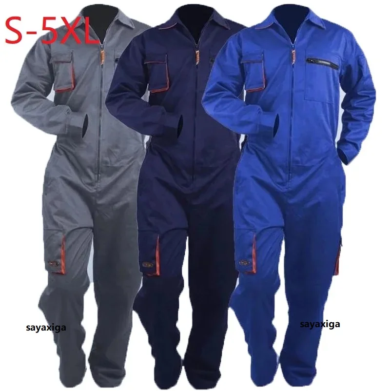 Work-Overall-Uniforms-Factory-Worker-Coverall-Welding-Suit-Auto-Car ...