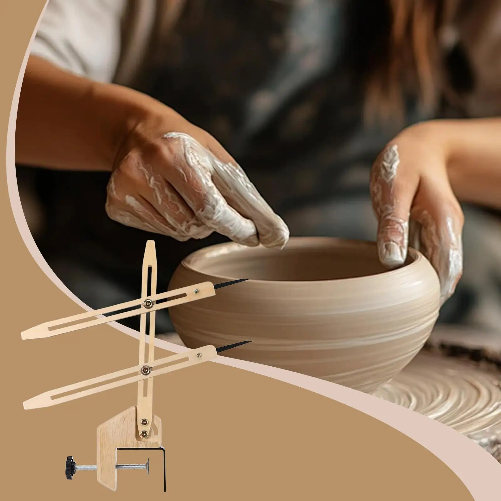 Pottery Throwing Gauge Clip on Pottery Throwing Sticks Easy to Install ...